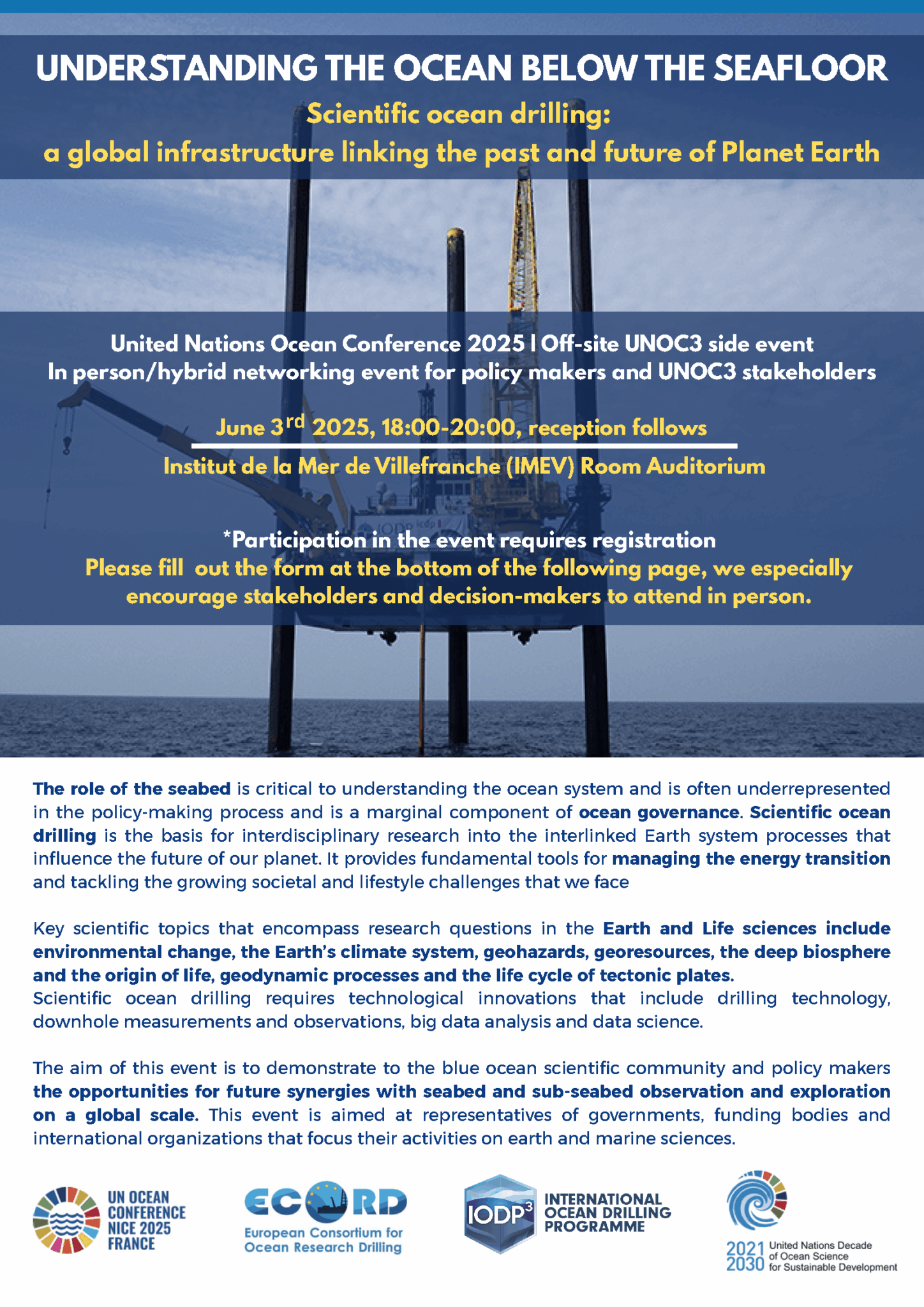 UNDERSTANDING THE OCEAN BELOW THE SEAFLOOR- Scientific ocean drilling ...